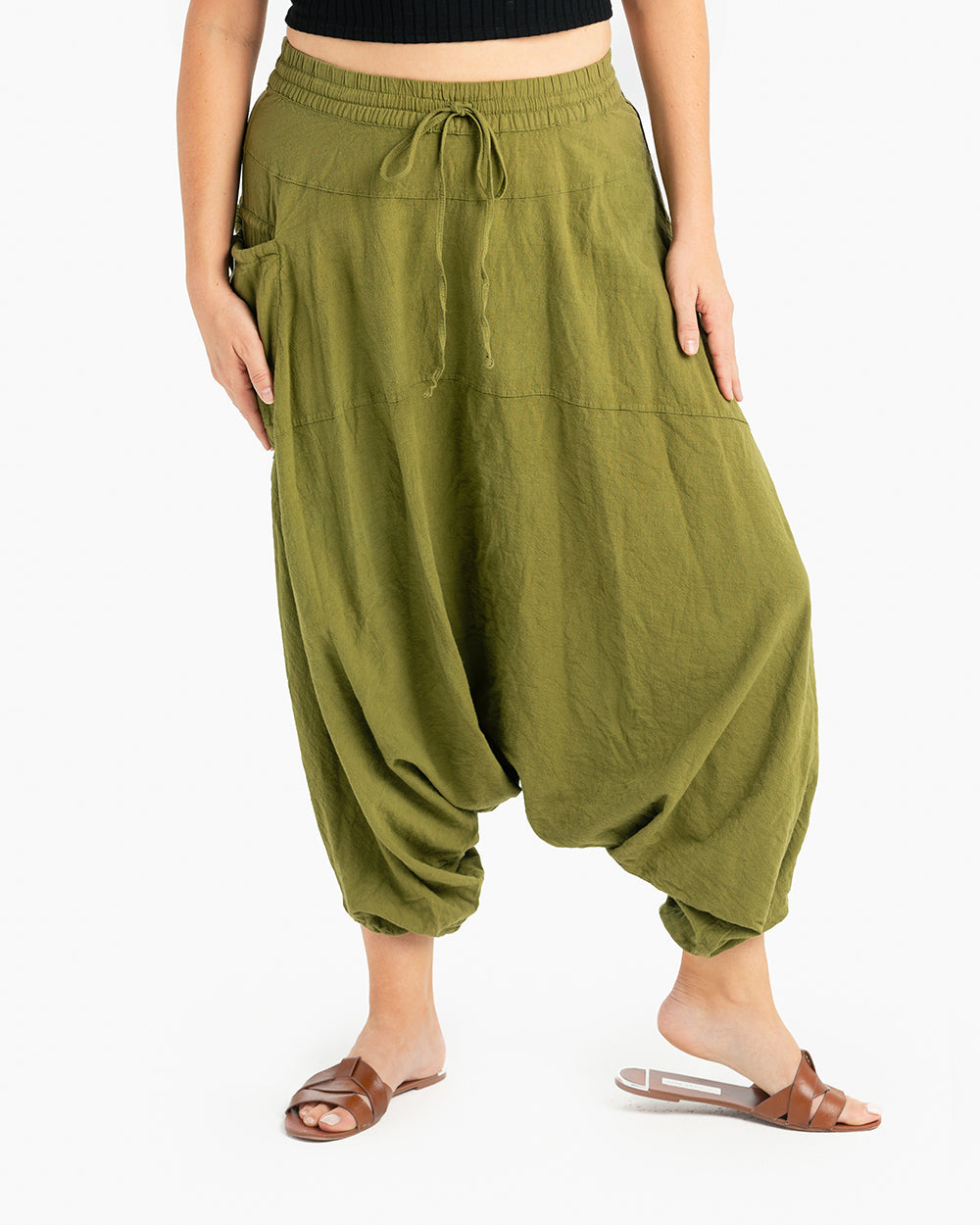 Unisex genie pants by Buddha Pants® | Seven Organic solid colors