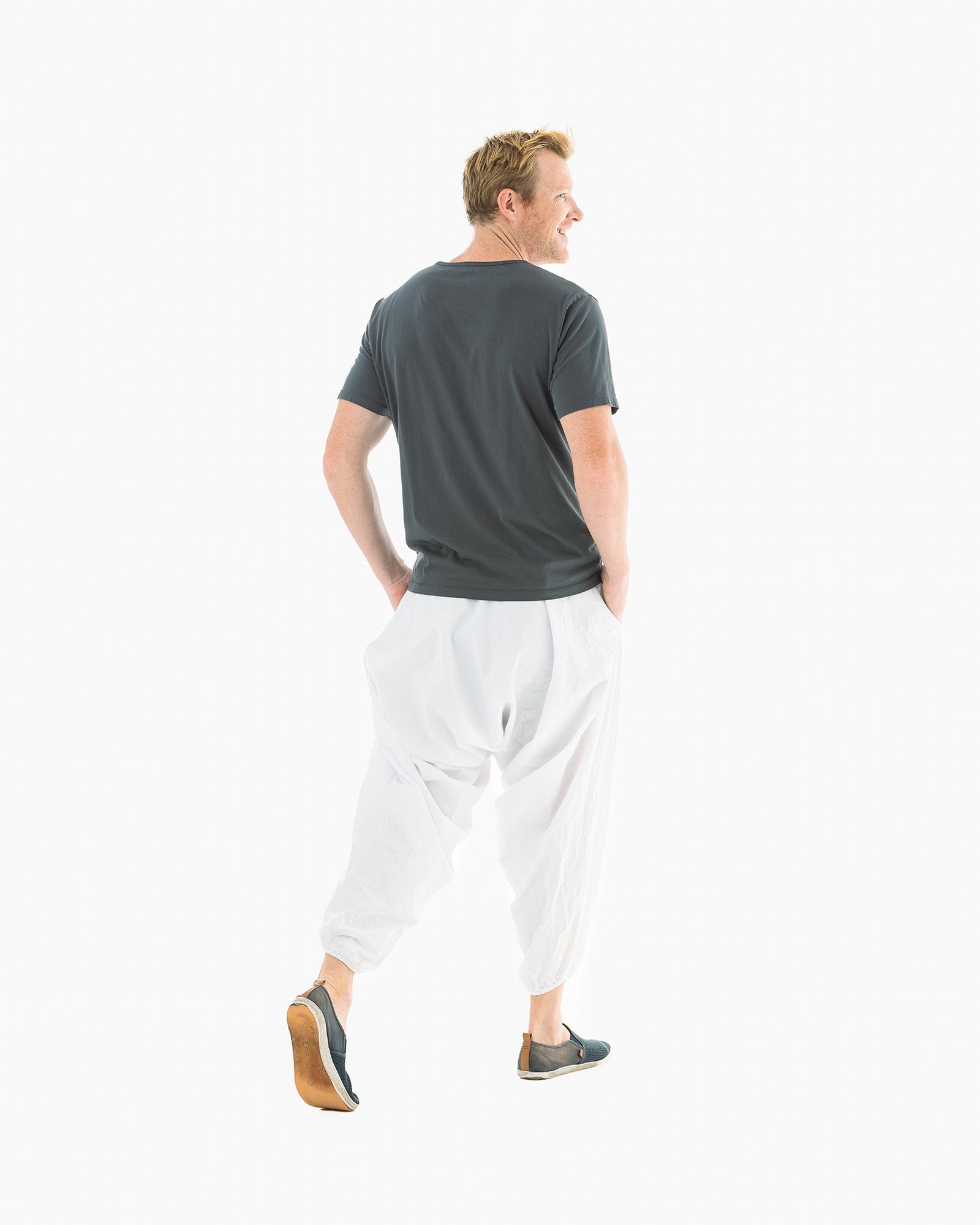 Kundalini Pants | White Harem Pants by Buddha Pants® WITH POCKETS!