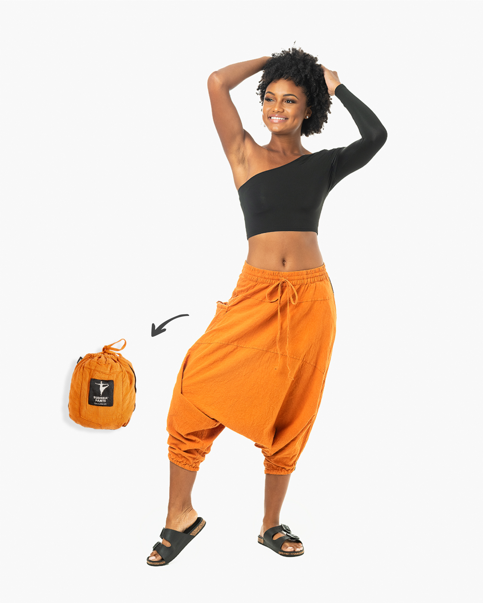 Unisex genie pants by Buddha Pants® | Seven Organic solid colors